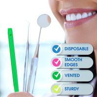 China SJ high volume dental autoclavable suction vented oral evacuation tips disposable HVE rainbow assorted evacuation tips for sale