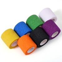 China SJ Elastic cohesive bandage Waterproof light non woven custom size medical self-adhesive bandage for sale
