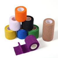 China SJ Elastic cohesive bandage Waterproof light non woven custom size medical self-adhesive bandage for sale