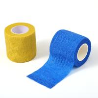 China SJ Elastic cohesive bandage Waterproof light non woven custom size medical self-adhesive bandage for sale