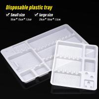 China SJ Plastic Disposable Separating Dental Instrument Tray Divided Setup Dental Kit Tray Wholesale for sale