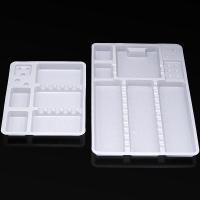 China SJ Plastic Disposable Separating Dental Instrument Tray Divided Setup Dental Kit Tray Wholesale for sale
