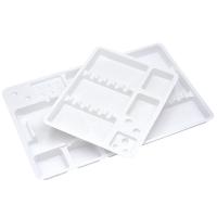 China SJ Plastic Disposable Separating Dental Instrument Tray Divided Setup Dental Kit Tray Wholesale for sale