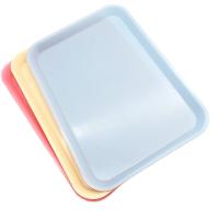 China Surgical Instruments Oral Care Dental Plastic Flat Tray Colorful for sale