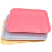 China Surgical Instruments Oral Care Dental Plastic Flat Tray Colorful for sale