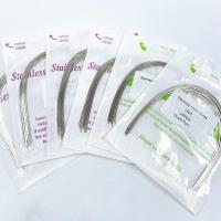 China Stainless Steel  Dental Disposable Products Elastic Memory Round  NITI Orthodontics Archwires for sale