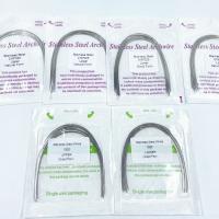 China Stainless Steel  Dental Disposable Products Elastic Memory Round  NITI Orthodontics Archwires for sale