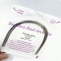 China Stainless Steel  Dental Disposable Products Elastic Memory Round  NITI Orthodontics Archwires for sale