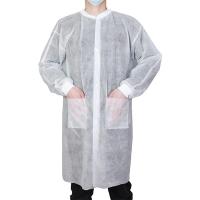 China Nonwoven Adult  Disposable Unisex Lab Coats For Doctor Nurse for sale
