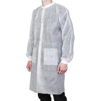 China Nonwoven Adult  Disposable Unisex Lab Coats For Doctor Nurse for sale