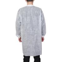 China Nonwoven Adult  Disposable Unisex Lab Coats For Doctor Nurse for sale