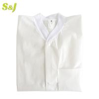 China Waterproof Disposable Medical Clothing Isolation Gown White Safety Clothing Suit for sale