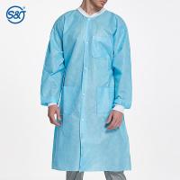 China Individually Dustproof Sms  Medical Disposable Non Woven Lab Coats for sale