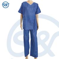 China Custom Service Disposable Medical Clothing Short Sleeve Breathable for sale