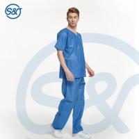 China Custom Service Disposable Medical Clothing Short Sleeve Breathable for sale
