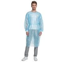 China SJ EN 13795 Disposable Isolation Gowns Pp + Pe Front Opening With Elastic Cuff for sale
