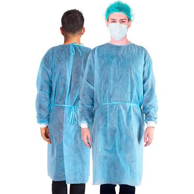 China EN13795 Non Woven PP Protective Hospital Medical Lab Coat for sale