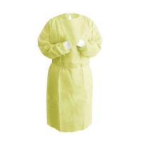 China Yellow Disposable Medical Clothing  Aami Level 2 Pp + Pe Material for sale