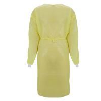 China Yellow Disposable Medical Clothing  Aami Level 2 Pp + Pe Material for sale