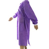 China Waterproof Disposable Medical Clothing Level 1 Isolation Gown White Cuff for sale