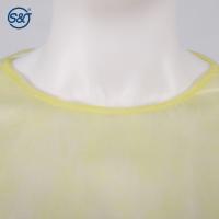 China SJ Medical Disposable Isolation Gown Level 1 Dental Yellow for sale