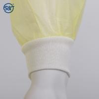 China SJ Medical Disposable Isolation Gown Level 1 Dental Yellow for sale
