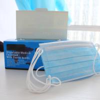 China Non Woven Disposable Face Masks Three Layers Breathable Facial Masks With Adjustable Earloop for sale