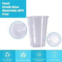 China SJ plastic cup manufacturers wholesale high quality 7oz 9oz 14oz 16oz 18oz 24oz disposable clear plastic cups for sale