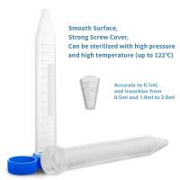 China Professional Disposable Dental Kit  Lab Medical Clear Conical Sampling Plastic Test Tubes OEM for sale