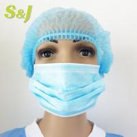 China Disposable non woven bouffant head cap & hair cover / clip cap / hairnet / non-woven caps for sale