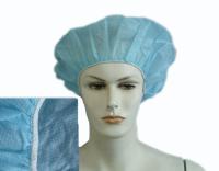 China S&J Bouffant Cap Disposable Non Woven Bouffant Cap Bouffant Surgical Cap for sale