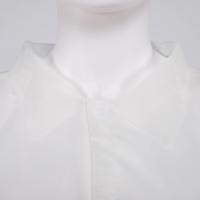 China S&J OEM Wholesale Nonwoven White Medical PP Cheap Disposable Surgery Lab Coats with Pockets for sale