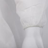 China S&J OEM Wholesale Nonwoven White Medical PP Cheap Disposable Surgery Lab Coats with Pockets for sale