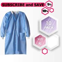 China Wholesale disposable doctor coats sms/spunlace/pp material stretchable hospital uniform men and women medical lab coats for sale