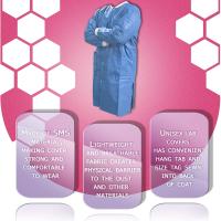 China Wholesale disposable doctor coats sms/spunlace/pp material stretchable hospital uniform men and women medical lab coats for sale