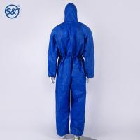 China SJ Disposable isolation gown white safety clothing doctor robe protective suit for sale