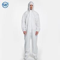 China Disposable protective coveralls 3 protection suit PPE Safety clothing CE EN13034 Coverall Suit OEM Wholesale for sale