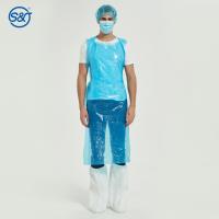 China S&J Biodegradable Disposable Aprons 4Color Pe Apron,Waterproof Cooking Aprons,Restaurant Apron for Food Industry Painting Art for sale