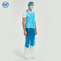 China S&J Biodegradable Disposable Aprons 4Color Pe Apron,Waterproof Cooking Aprons,Restaurant Apron for Food Industry Painting Art for sale