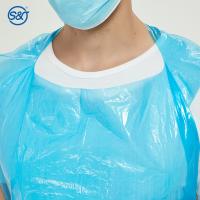 China S&J Biodegradable Disposable Aprons 4Color Pe Apron,Waterproof Cooking Aprons,Restaurant Apron for Food Industry Painting Art for sale