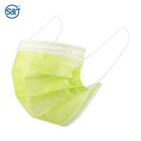 China Prompt Shipment Meltblown Cloth Disposable Masks Civilian/Medical 3Layer Protective Daily Different Color Disposable Face mask for sale