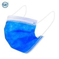 China Prompt Shipment Meltblown Cloth Disposable Masks Civilian/Medical 3Layer Protective Daily Different Color Disposable Face mask for sale