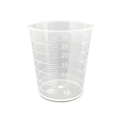 China SJ Manufacturers Supply Custom Medicine Cup 10ml 20ml 30ml PP Clear Plastic Disposable Medicine Cup Embossed for sale