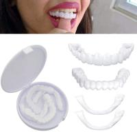 China SJ Smile Tooth Customizable Temporary Perfect Fake Teeth Molds Whitening Veneers Disposable Fake Braces for Teeth for sale