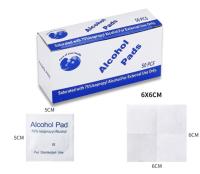 China SJ Alcohol Prep Pads Sterile Medical Grade Nonwoven Swabs Individually Wrapped 60mm Disposable Alcohol Swabs OEM Wholesale for sale