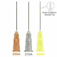 China SJ Disposable Irrigation Needle Tips End-Closed 25G 27G 30GA Side Hole Dental Endo Irrigation Needles for sale