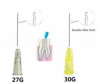 China SJ Disposable Irrigation Needle Tips End-Closed 25G 27G 30GA Side Hole Dental Endo Irrigation Needles for sale