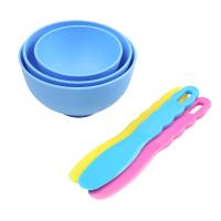 China SJ Dental Lab Rubber Mixing Bowls with Plastic Spatulas for Alginate Impression Plaster Materials for sale