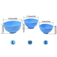 China SJ Dental Lab Rubber Mixing Bowls with Plastic Spatulas for Alginate Impression Plaster Materials for sale