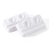 China SJ 2 Wells Mini Mixing Trays Medical Dental Disposable Practical Plastic Dental Mixing Wells for sale